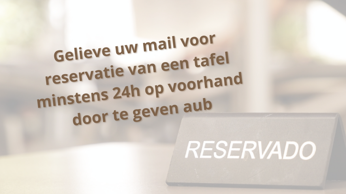 Reserveren - Brasserie Trianon